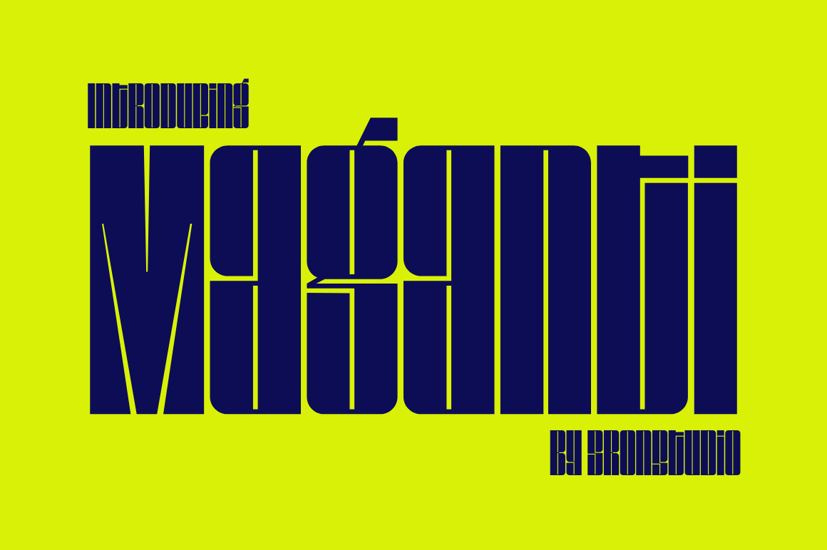 Maganti - Condensed Display Font