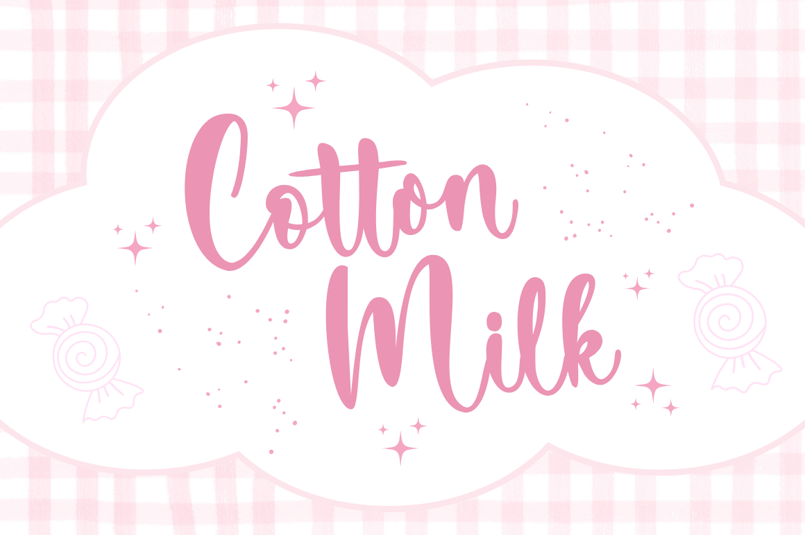 Cotton Milk - Script Font